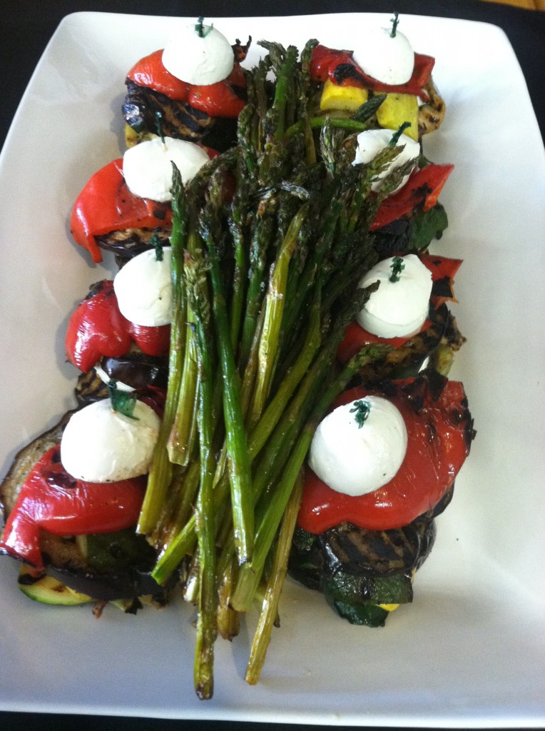 Woods End Grilled Vegetable Napoleons with Fresh Mozzarella - DoingItLocal