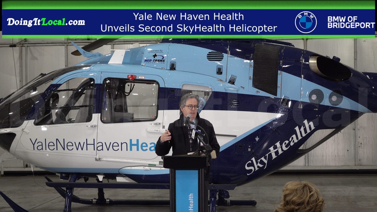 Yale New Haven Health Unveils Second SkyHealth Helicopter – DoingItLocal