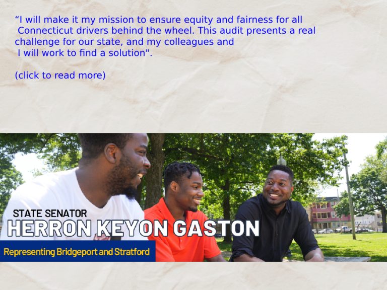 Senator Gaston, Releases Statement on CT State Police Trooper Audit ...