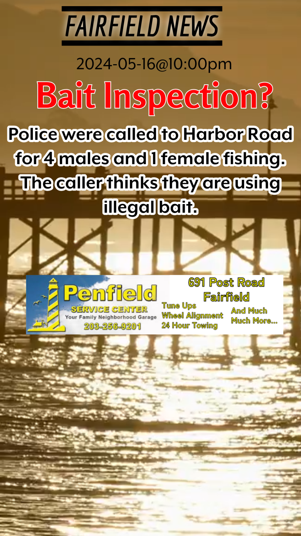 Fairfield News: Bait Inspection – DoingItLocal